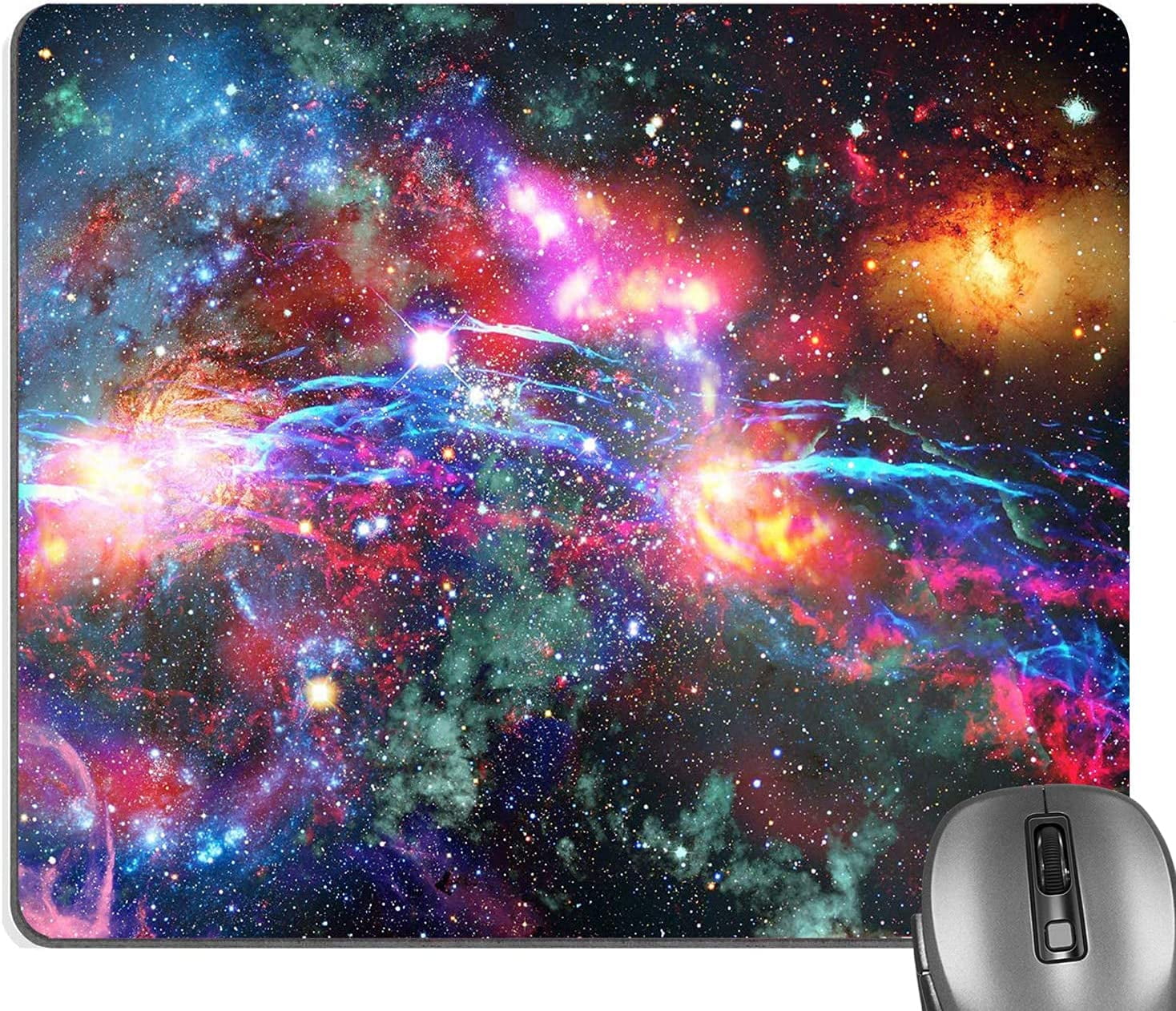 Multicolored Nebula Galaxy Mouse Pad, Universe Space Milky Way Galaxy ...