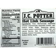 J.C. Potter Hot Link Pork and Beef Sausage, 16 oz, Plastic Wrapped ...