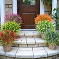 Artificial Lavender Bouquet 6 Piece Set Simulation Plant Arrangement ...