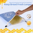 2 Pack Beeswax Bread Bags with Zipper, XL(13x17in) Sourdough Bread ...