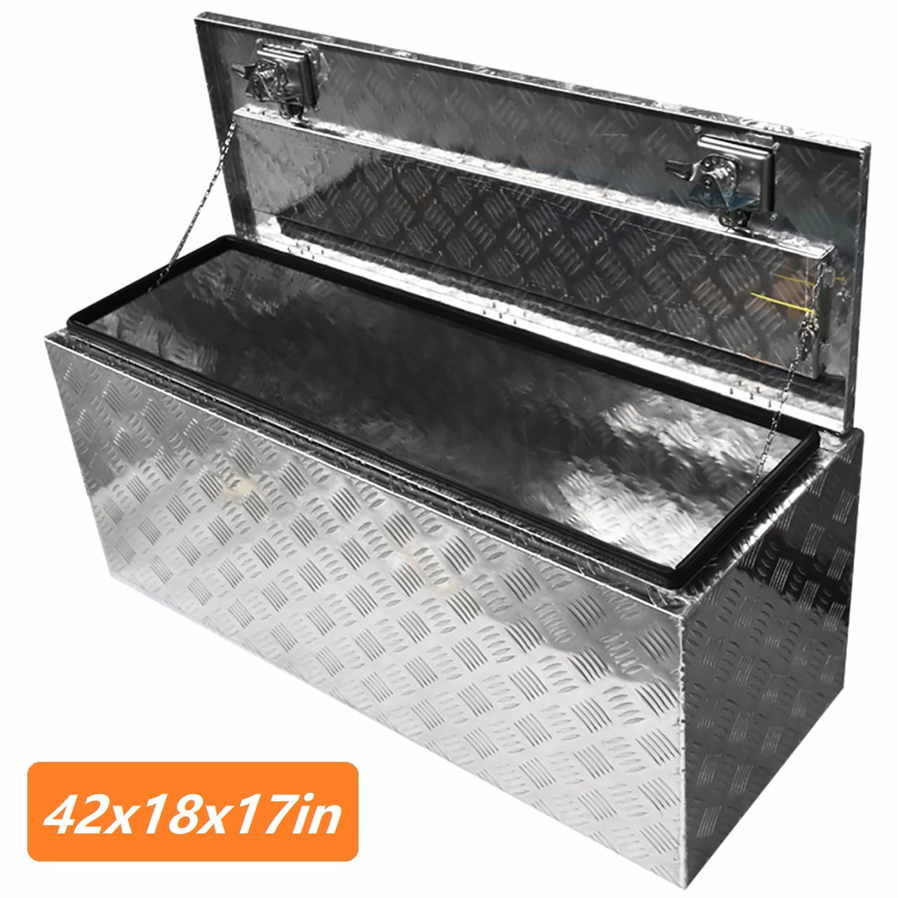 Toolbox with Lock & Keys, Aluminum Tool Storage Box, Universal for ...