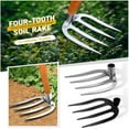 Gardening Hoe Iron Weeding Rake Agricultural Tools Grasping Raking ...