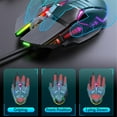Lingouzi Wired E-Sports Mechanical Mouse, Luminous Game Mouse, 4 Gear ...