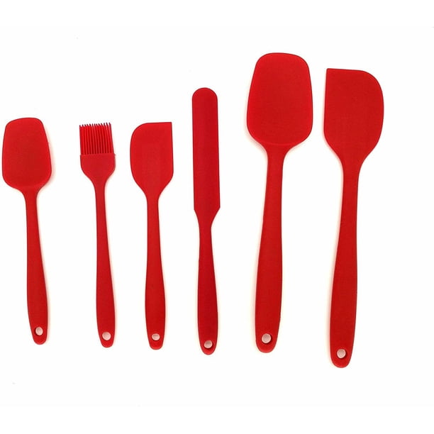 6 Pcs of Silicone Spatula Set For Home Cooking and Baking Heat ...