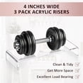 2 Set Large Acrylic Clear Display Risers, 3 Sizes 12" Rectangular ...