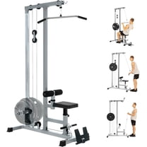 Mikolo Adjustable Weight Stack LAT Pull-Down and Row Cable Machine ...