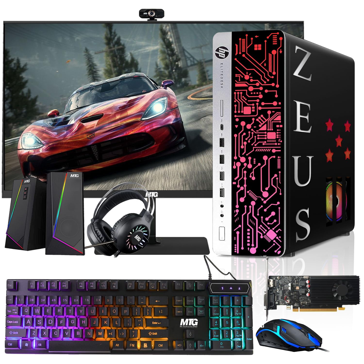 Restored HP G3 Gaming Desktop PC,Intel i7 6th Gen,GT 1030,16GB RAM ...