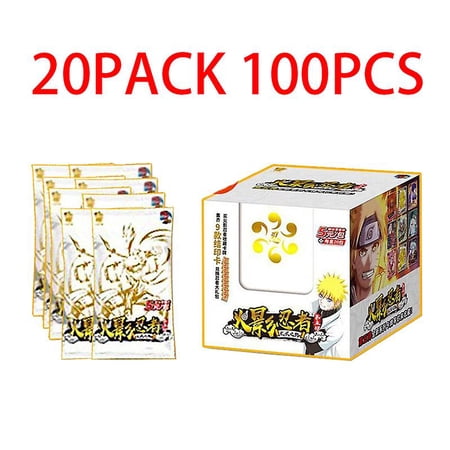 Naruto Anime Figures Bronzing Barrage Flash Cards Collec-Fifth bomb ...