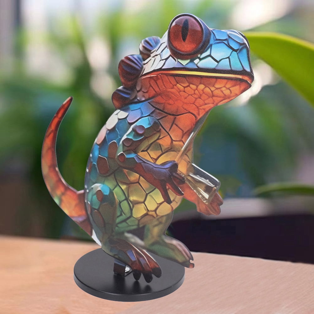 Desktop Animals Ornament - Metal Wildlife Animal Sculpture Decoration ...