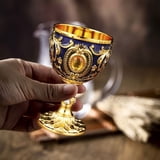 witspace Handmade Goblet Chalice, Vintage Engraving Wine Liqueur Cup ...
