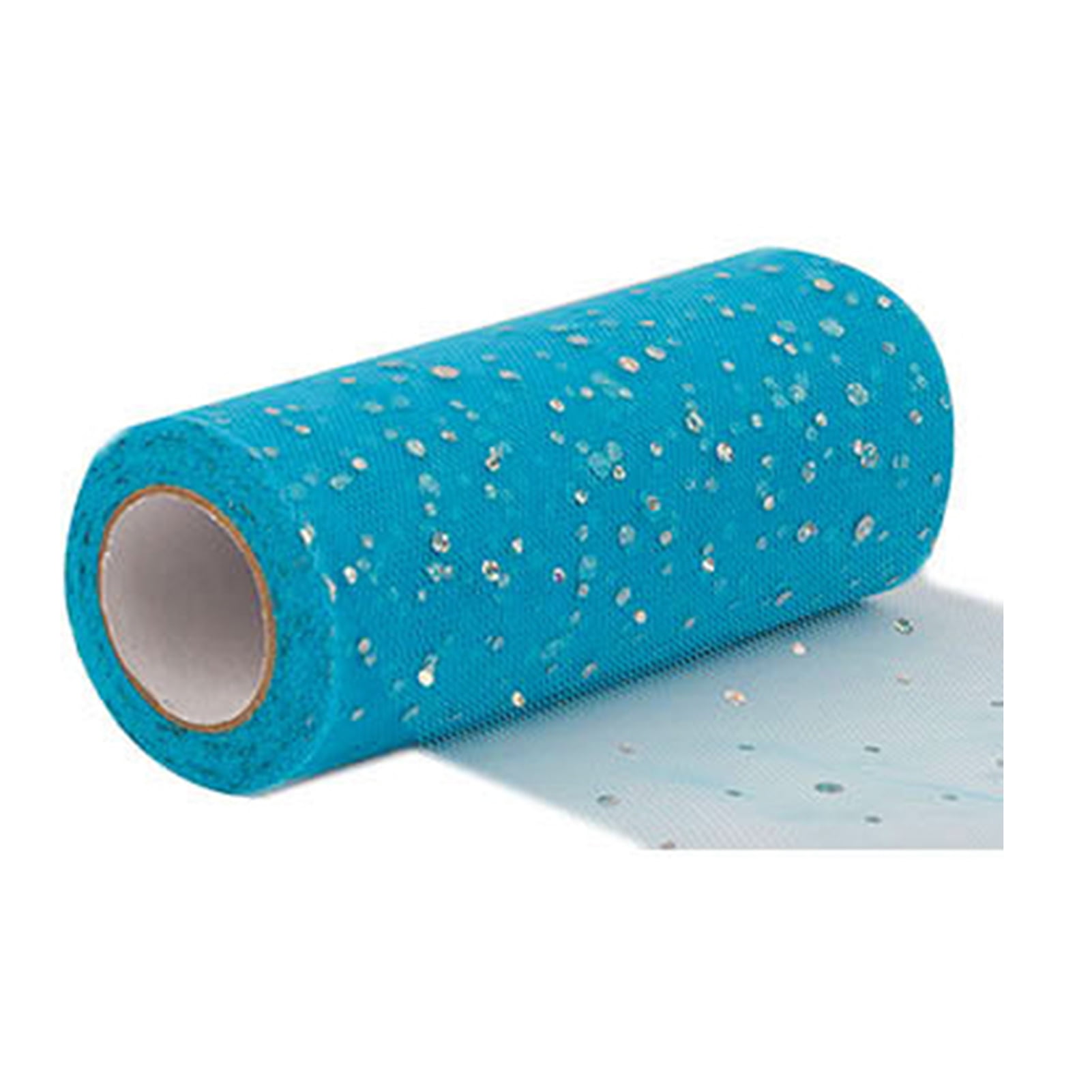 Naturegr 1 Roll Glitter Trimming Tulle Roll No Odor Net Yarn Wreath ...