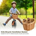 Kids Bike Basket, Children's Wicker Basket for Bike, Handwoven Bicycle ...