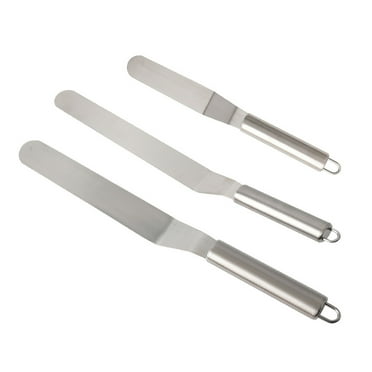 Bundlepro Stainless Steel Icing Spatula,Straight Cake Spatula Set of 4 ...