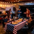 4th of July American Independence Day Tablecloth | Party Decor Red ...
