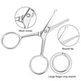 3 Pieces Nose Hair Scissors Rounded Tip Scissors Facial Hair Scissors ...