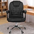Queroig 2 Point Massage Office Chair, Faux Leather Computer Chair ...