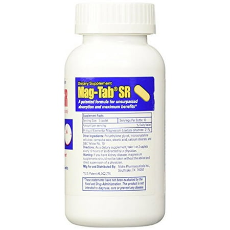 Mag-Tab SR Magnesium Supplement, 100 Count | Walmart Canada