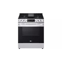 LG Kitchen Appliance: 5.8 Cu. Ft. Front Control Stainless Steel Slide ...
