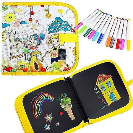 Kids Erasable Doodle Book Set, Reusable Drawing Pads 6 Color Ns2 ...