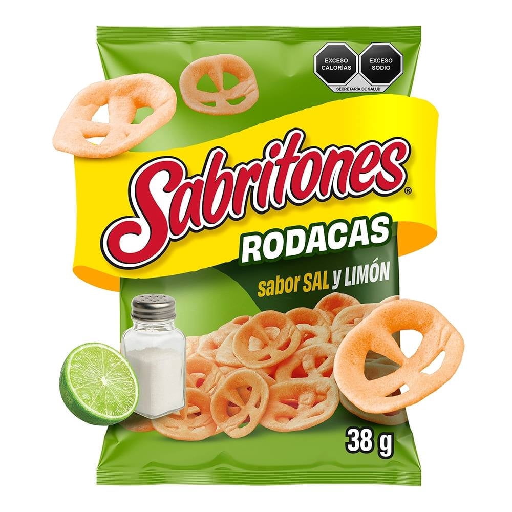 Botana Sabritones rocadas sabor sal y limón 38 g | Walmart en línea