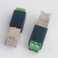 4Pcs RJ45 Screw Terminals Connector RJ45 Male to 485 Connector ...