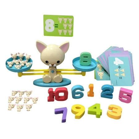 Math Balance Game Animal Balancing Scale Montessori Educational Math ...