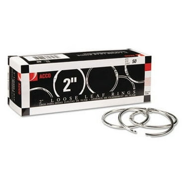 ACCO Metal Book Rings, 3/4" Diameter, 100 Rings/Box - Walmart.com