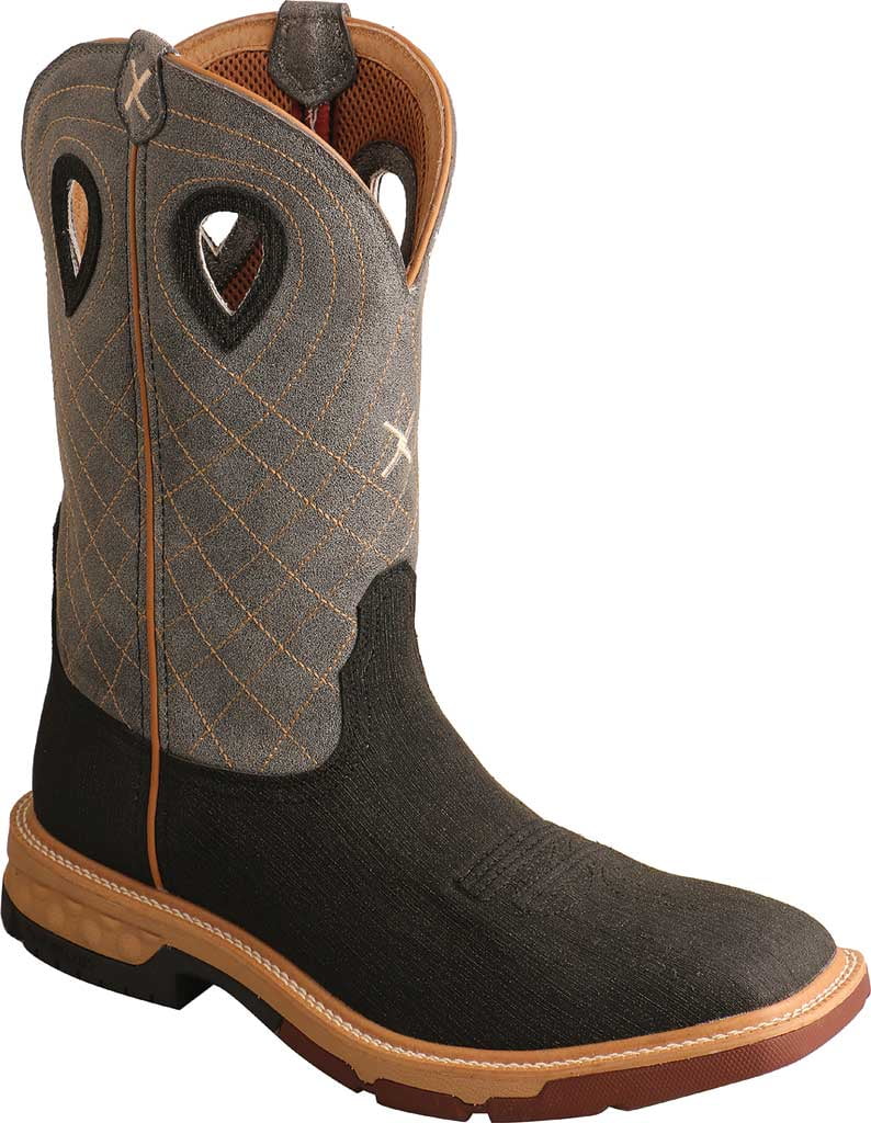 TWISTED X Men's 12" Western Work Boot with CellStretch, Color ...