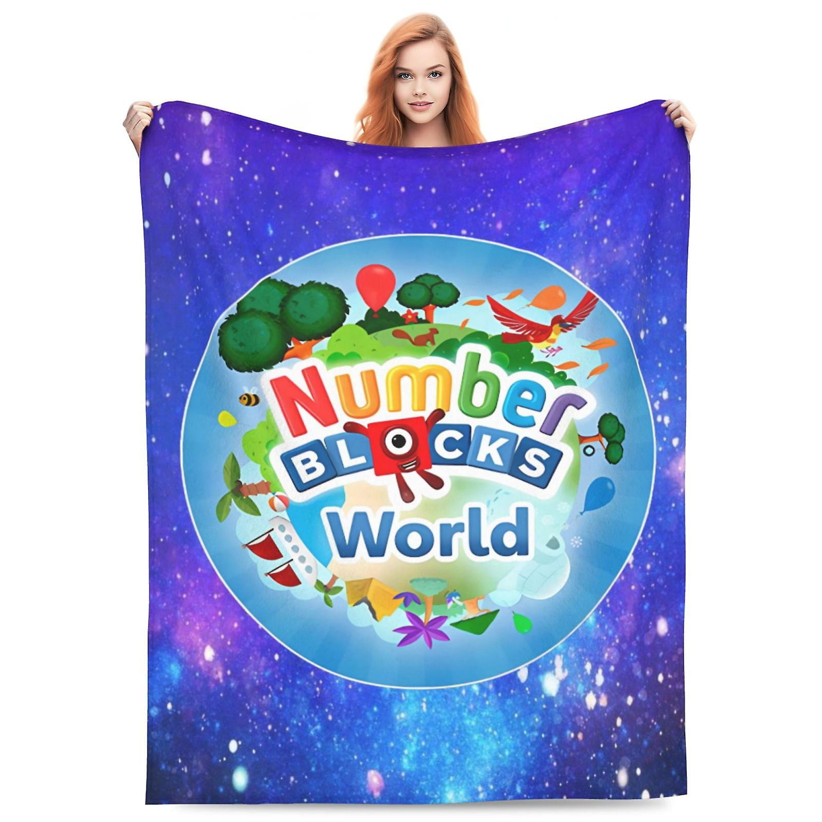 Numberblocks Throw Blanket Couch Bed Sofa Soft Lightweight Warm Cozy ...