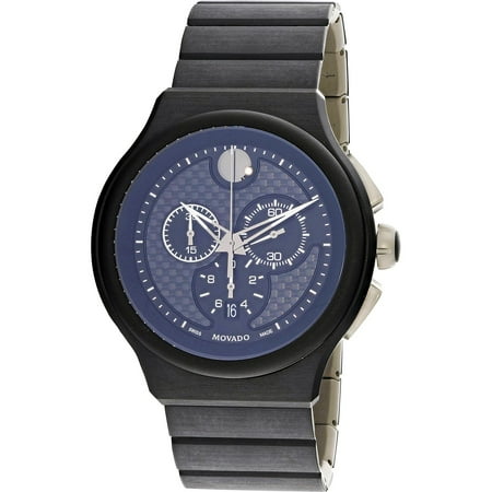 Movado Men's Parlee 0606929 Black Metal Quartz Fashion Watch | Walmart ...