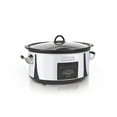 Crock-Pot 7-Quart Polished Flat Control Programmable Slow Cooker ...
