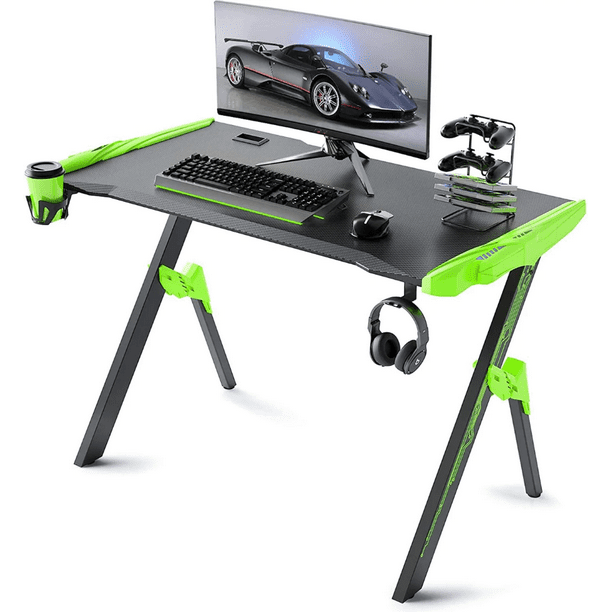 Escritorio Gamer Verde RGB con Luces LED – Diseño Geek y Moderno ...