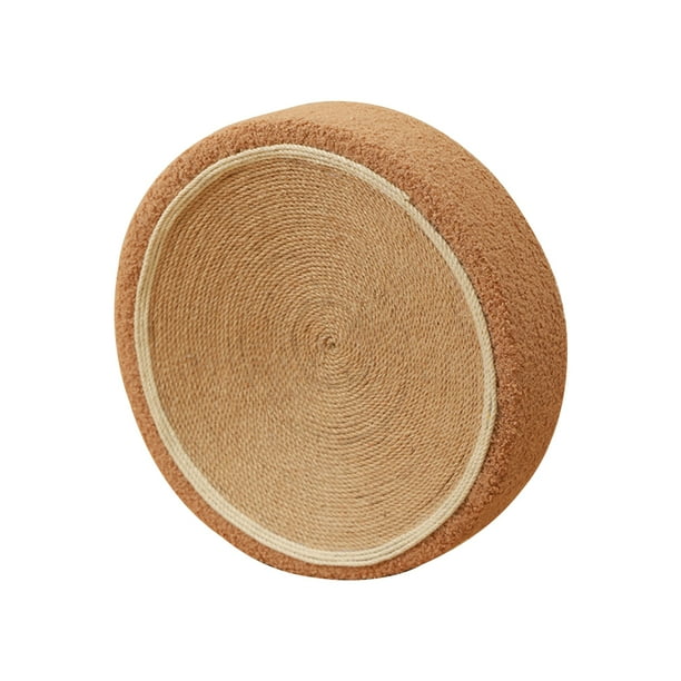 Round Cat Scratching Pad Sisal Weave Scratcher Claw Grinder Furniture ...