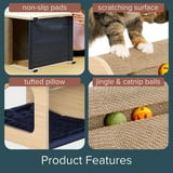 Ascentials by FurHaven Multipurpose Cat Chalet, Corrugated Cardboard ...