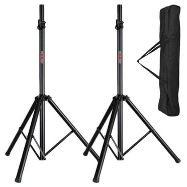 Sound Town 2-Pack Universal Tripod Speaker Stands with Adjustable Height, 35mm Compatible Insert ...