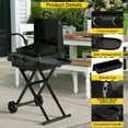 TOPTENG Portable BBQ Griddle 2-Burner with Foldable Cart & Side Table ...