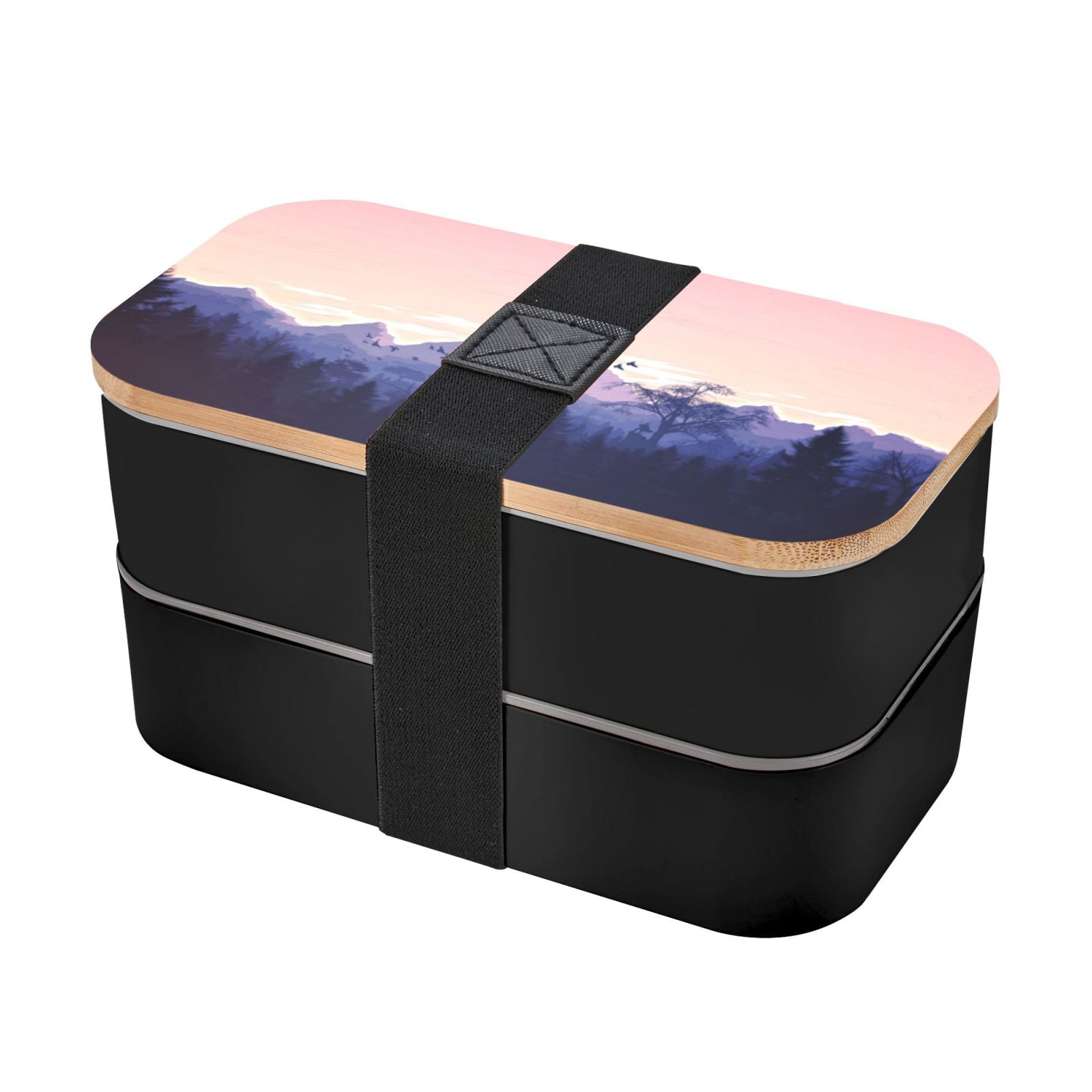 Lunch Box Container, Stackable Bento Lunch Box Container Built-in ...