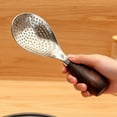NANMELX Wooden Handle Rice Spoon Paddle Heat Resistant Nonstick Rice ...