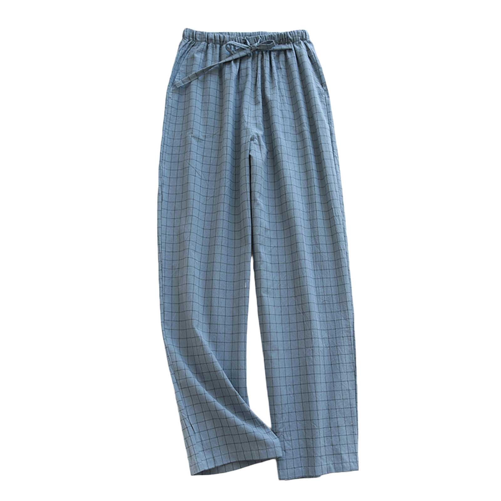 Click here for Amzcrzy Mens Pajama Pants Trendy Loose Plaid Mens... prices