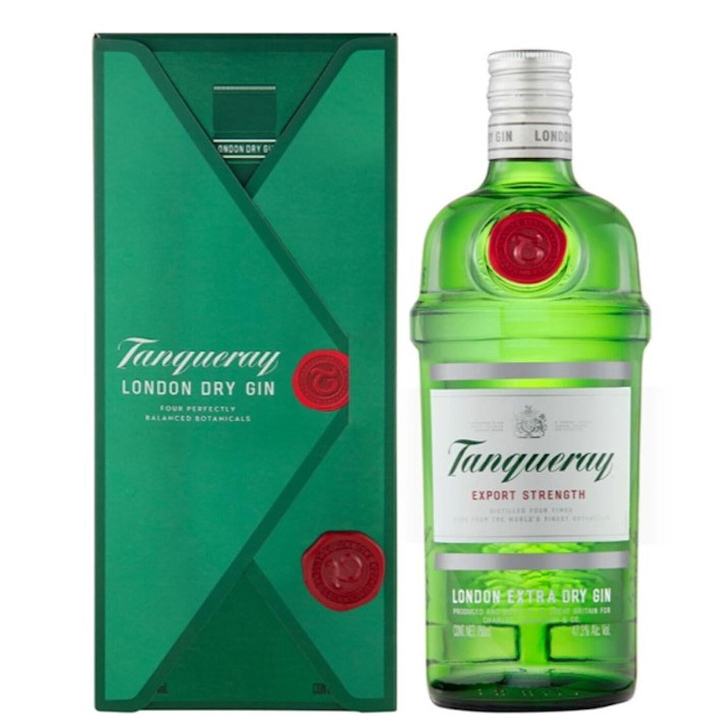 Pack de 4 Ginebra Tanqueray London C/Estuche 750 ml | Bodega Aurrera en línea