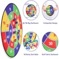Kids Dart Board Game Set - Fun & Safe, Indoor Outdoor Toy, 28.7 Inch ...