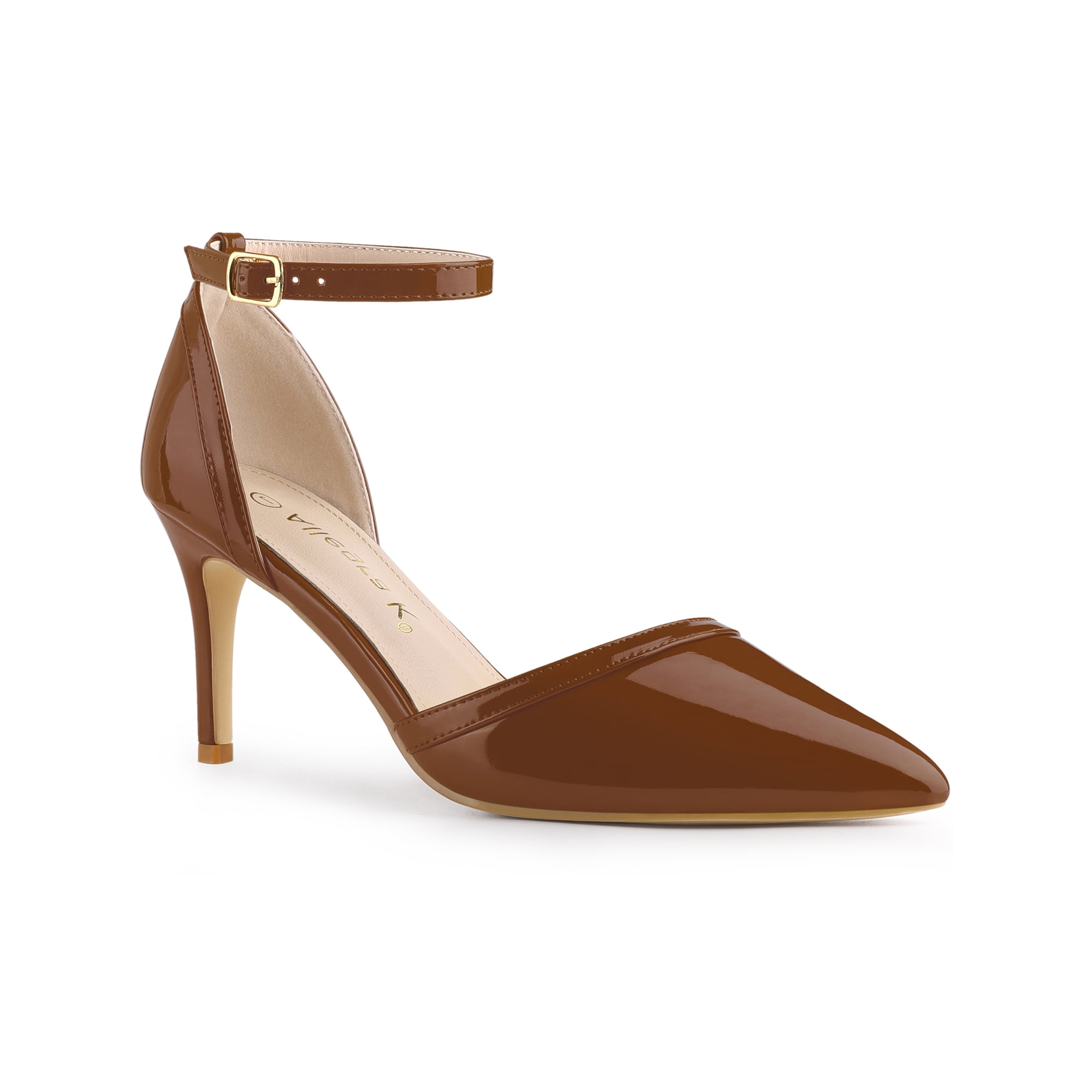 Click here for Blissful Step Womens Pointy Toe Ankle Strap Stilet... prices