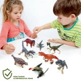 OneAndes 8 Pack Dinosaur Toys, Plastic Dinosaur Figure Set Including T ...