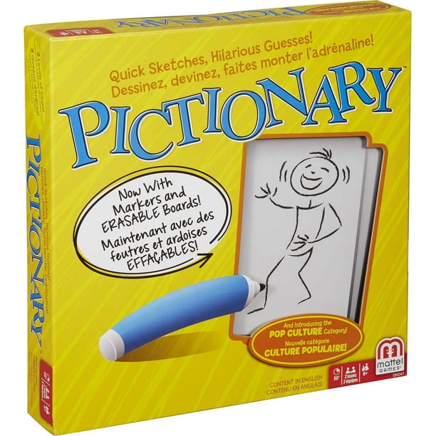 Juego de mesa Mattel Games Pictionary Drawing para niños y adultos ...