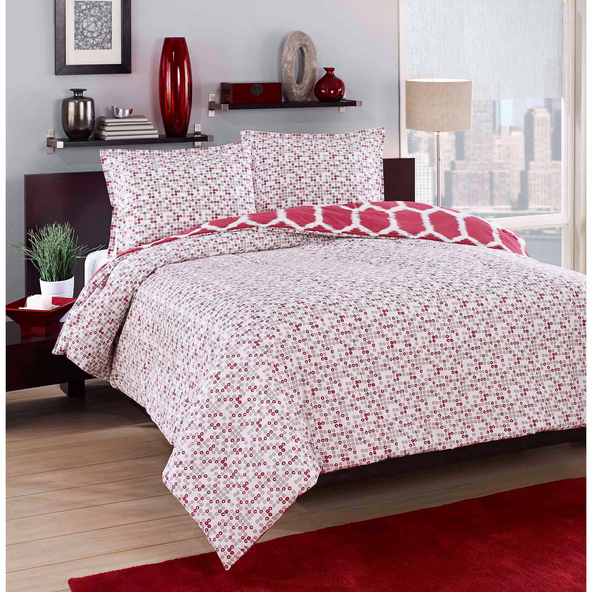 City Loft Honeycomb 3-Piece Comforter Mini Set - Walmart.com
