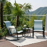 Betcozy Outdoor Mesh Rocking Chair, Steel Rocker Seating for Front ...