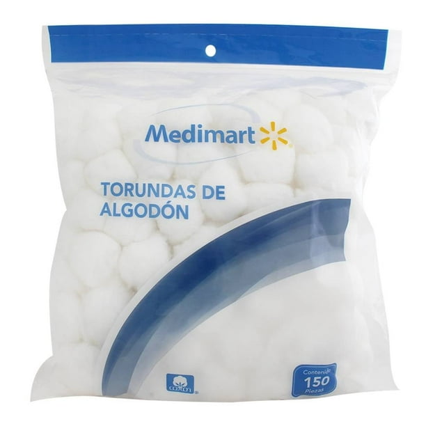 Torundas de algodón Medimart 150 pzas | Walmart en línea