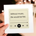 3drose, Without Music Life Would Be Flat Typography - Music Player ...