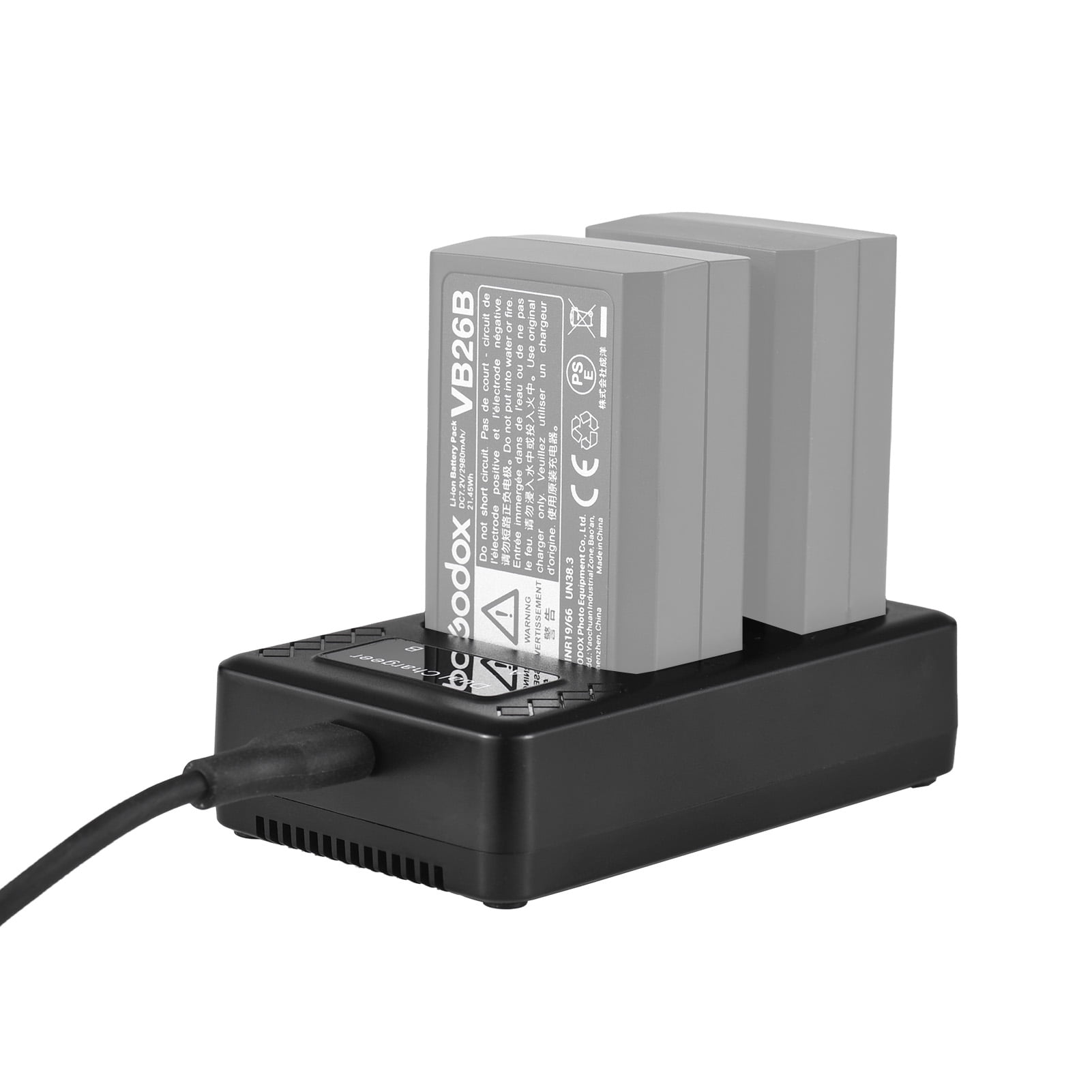 Click here for Graflsoa Dual-Slot Type-C Charger For Godox V1/V86... prices