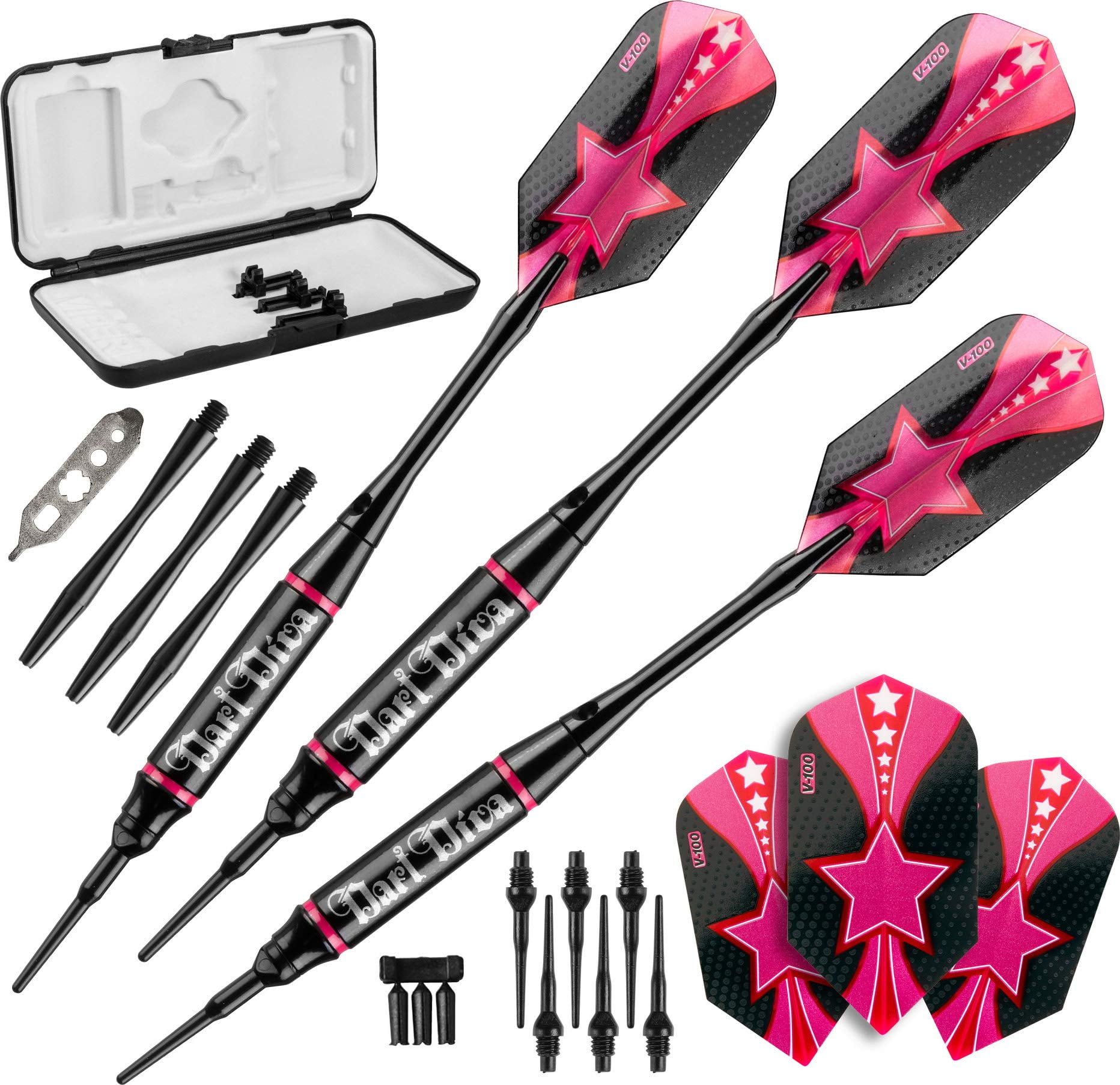 Darts Viper Vanity Soft Tip Dart Diva, 16 g, con funda | Bodega Aurrera en línea